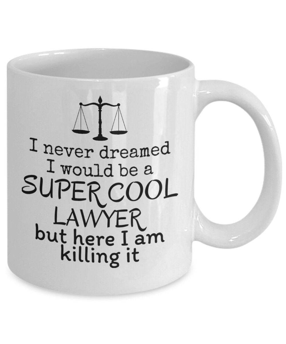 Super Cool Lawyer - Scales of Justice Lawyers Office Coffee Mug Gift ...