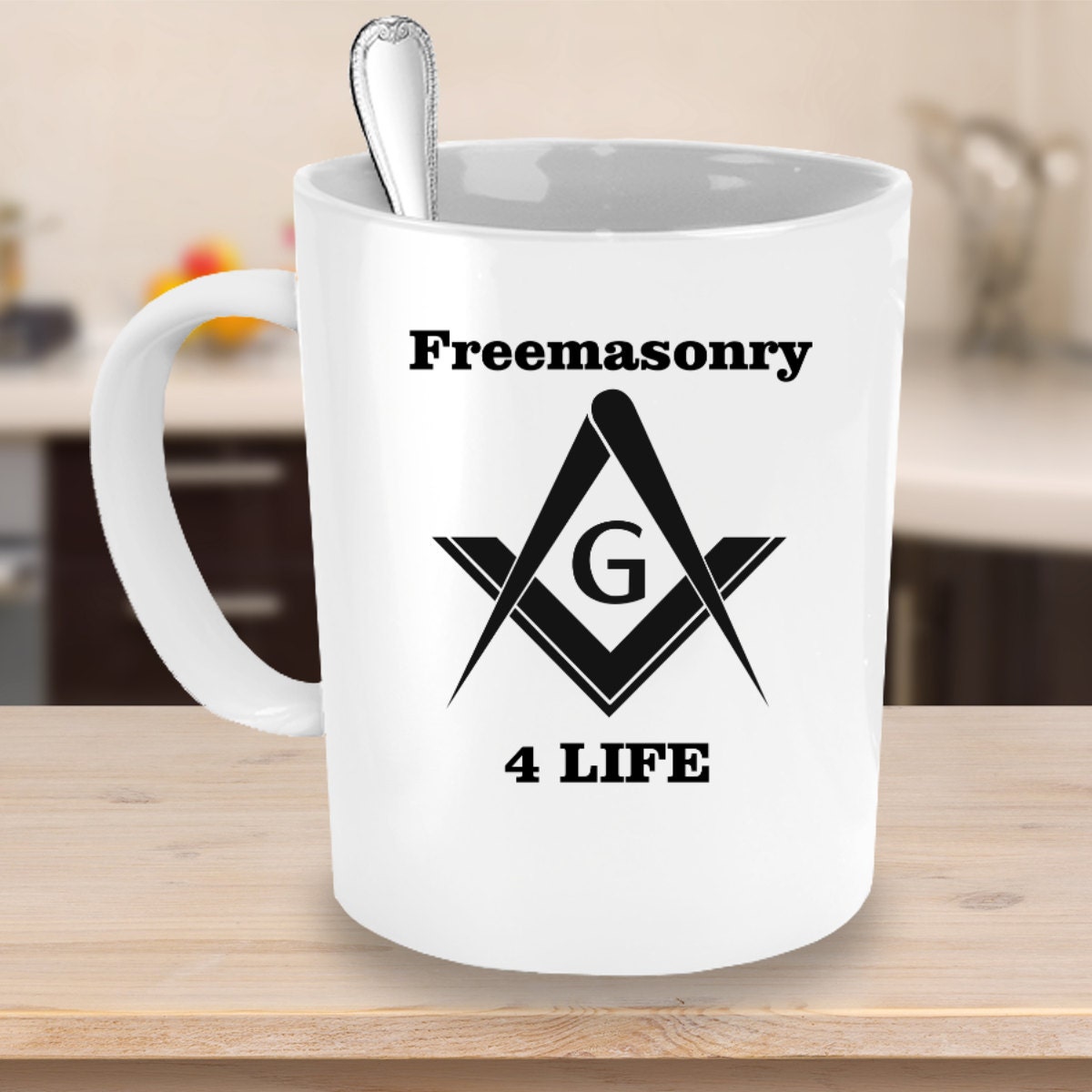Freemason Coffee Mug - Freemasonry 4 Life Cup - Masonic Gifts - Etsy