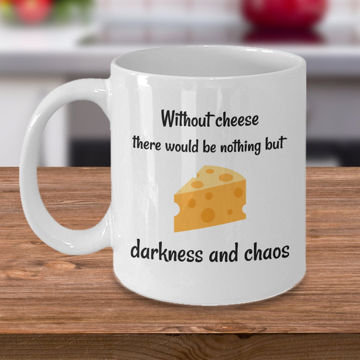 Food Lover Cheese Coffee Mug Without Cheese There Would Be - Etsy