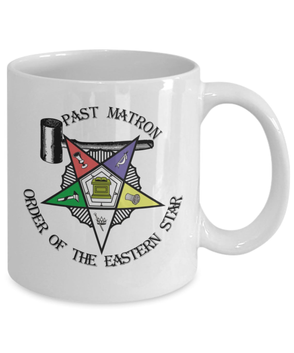 Order of the Eastern Star Masonic coffee mug Past Matron | Etsy