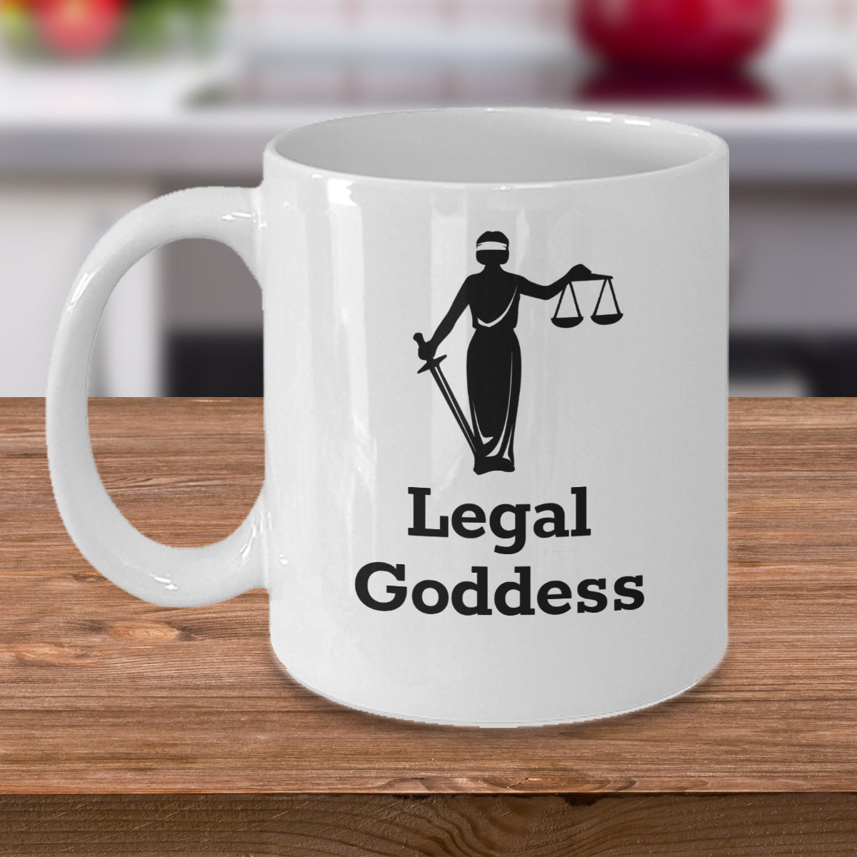 Female Lawyer coffee mug Legal Goddess Lady Justice scale | Etsy
