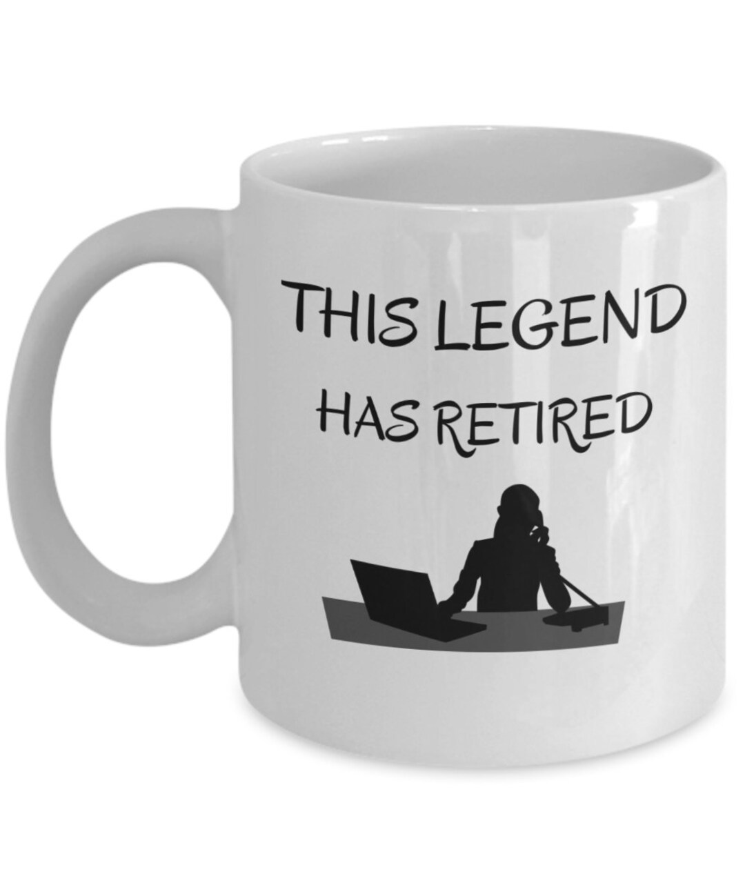 Secretary Gift - This Legend Has Retired - Funny Secretary Mug ...