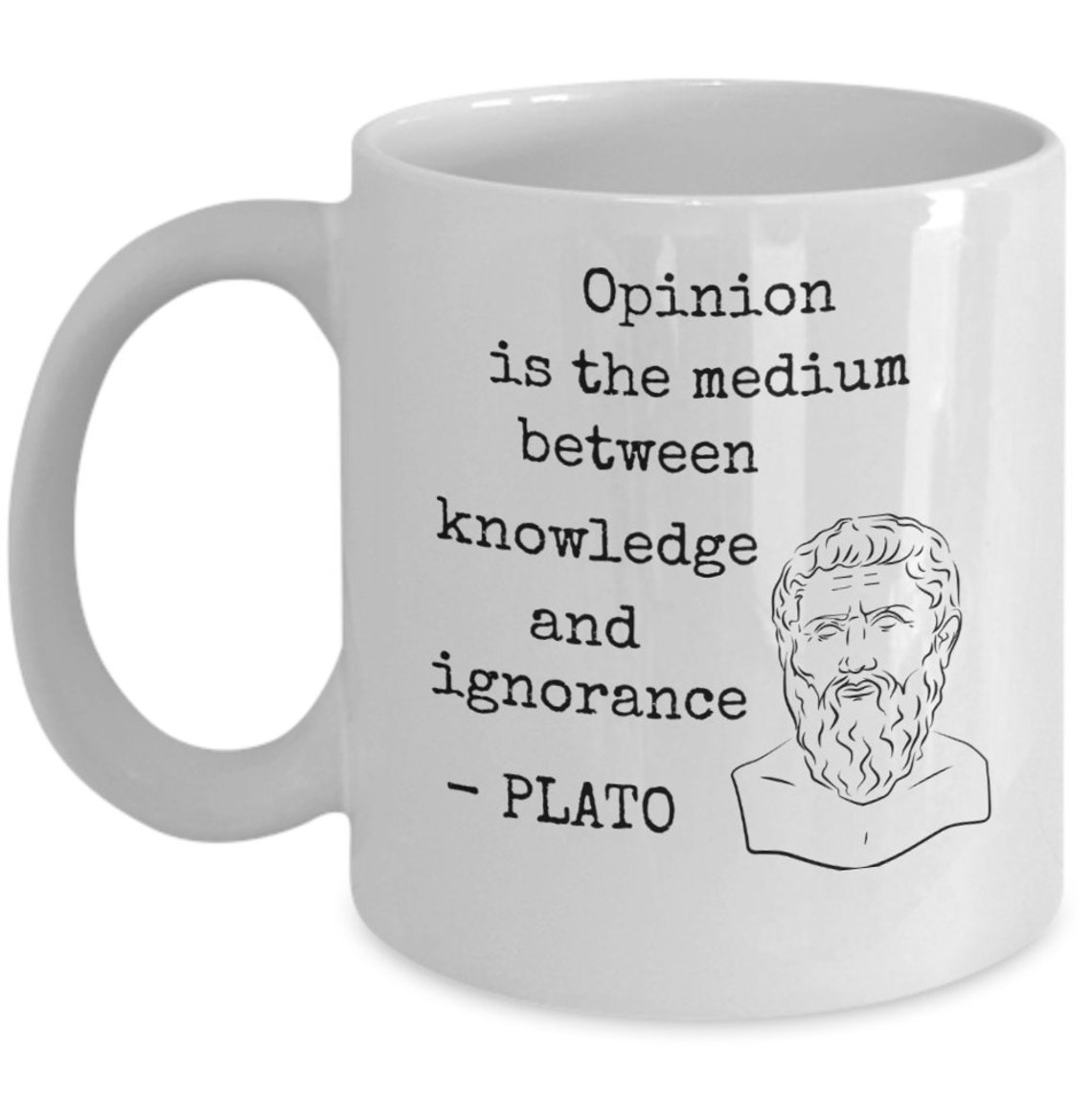 Philosophy Coffee Mug Opinion is the Medium Between - Etsy