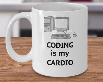 Computer Programmer Coffee Mug Talk Code to Me Coder Gift Coding Nerd Geek Funny Coffee Computer ...