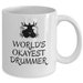 World's Okayest Drummer - Funny Gifts for Drummers - Music Lover Coffee ...