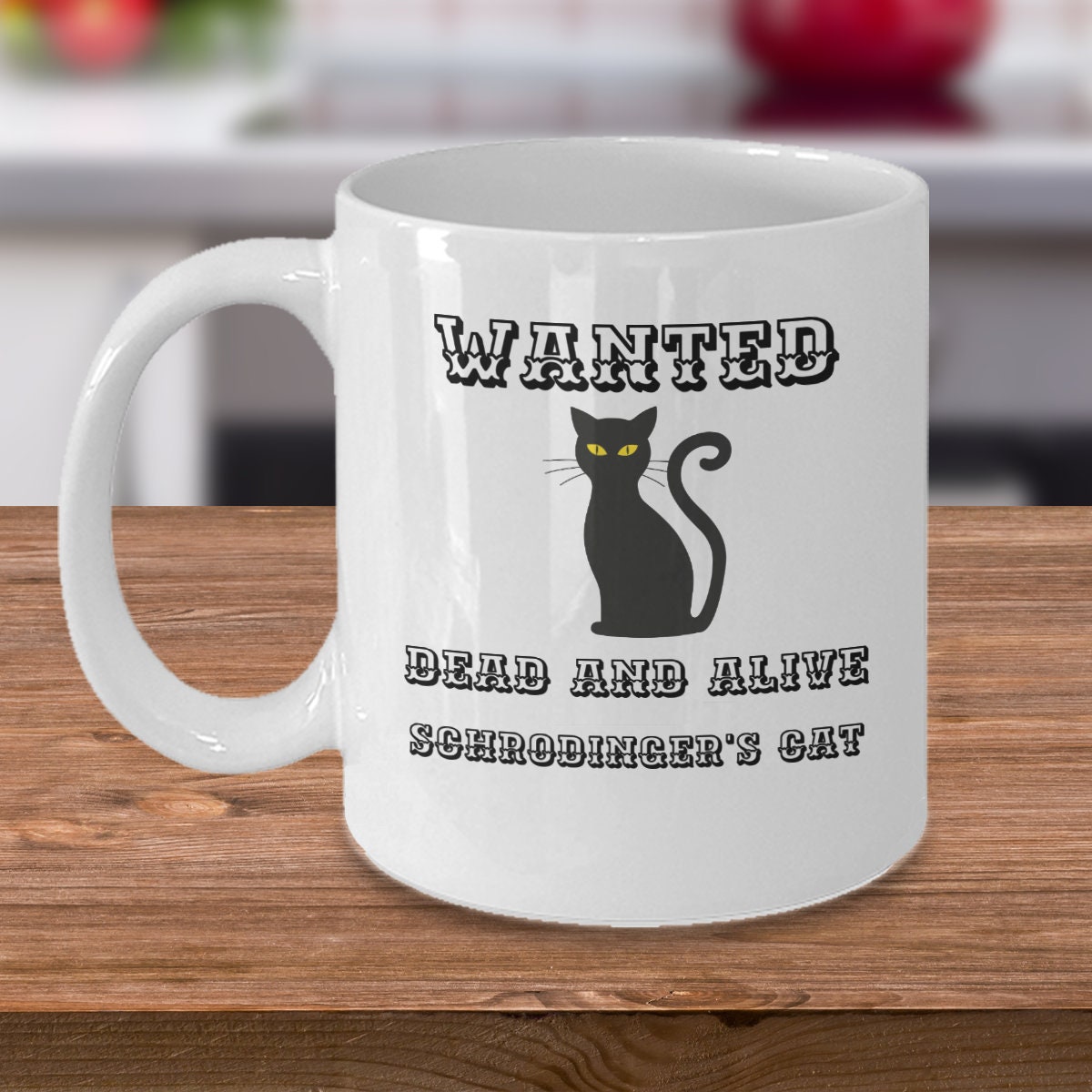 Science Physics Coffee Mug Wanted Dead and Alive - Etsy