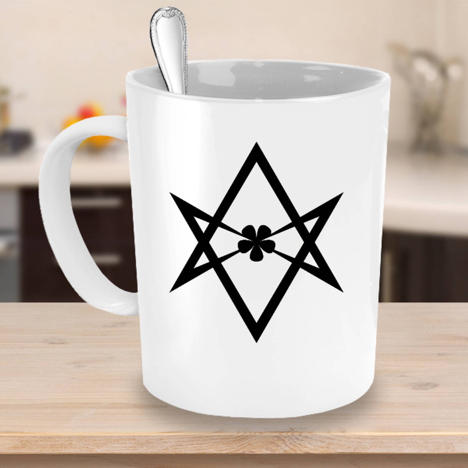 Thelema Symbol Gift - Esoteric Mug - Unicursal Hexagram Symbol ...