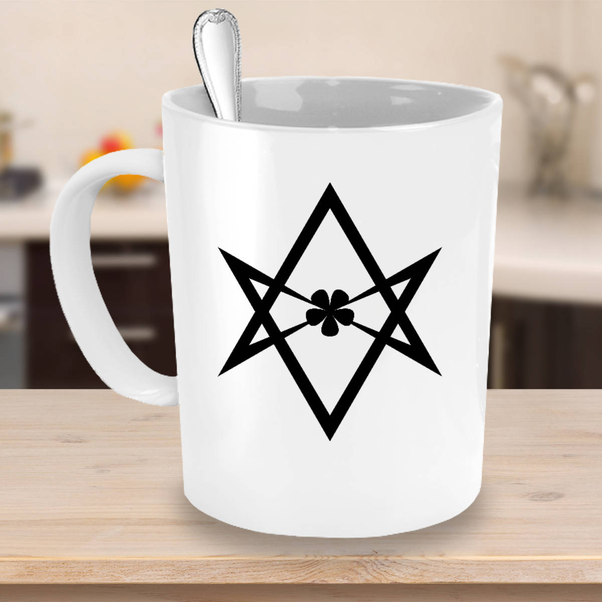 Thelema Symbol Gift - Esoteric Mug - Unicursal Hexagram Symbol ...