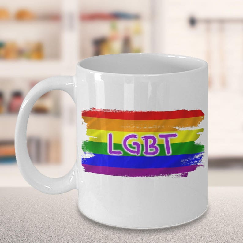Gay Mug LGBT Rainbow Flag Pride Flag Gay Pride Gay | Etsy