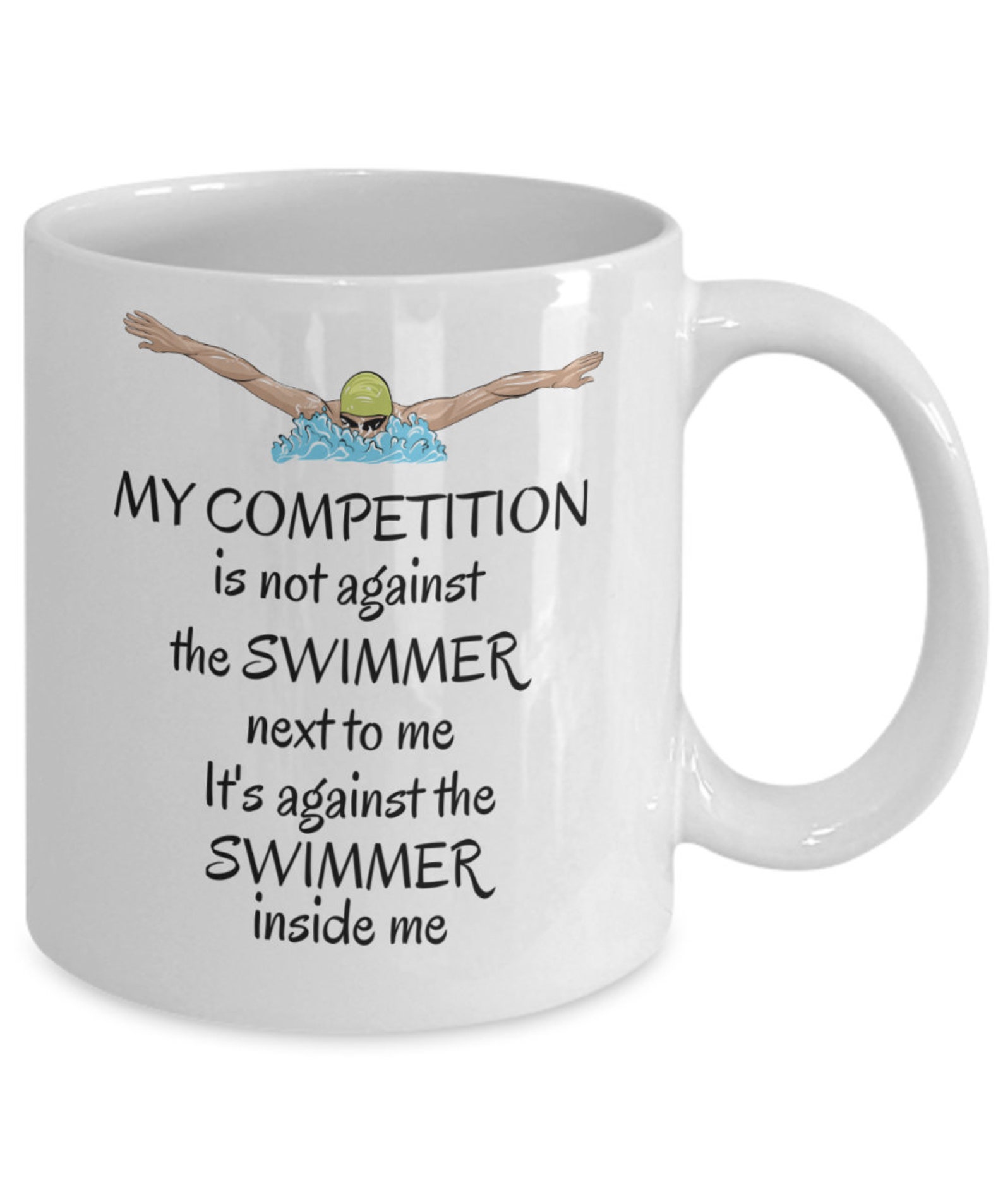Swimmer Inside Me Inspirational Swimming Mug Gift Swim | Etsy
