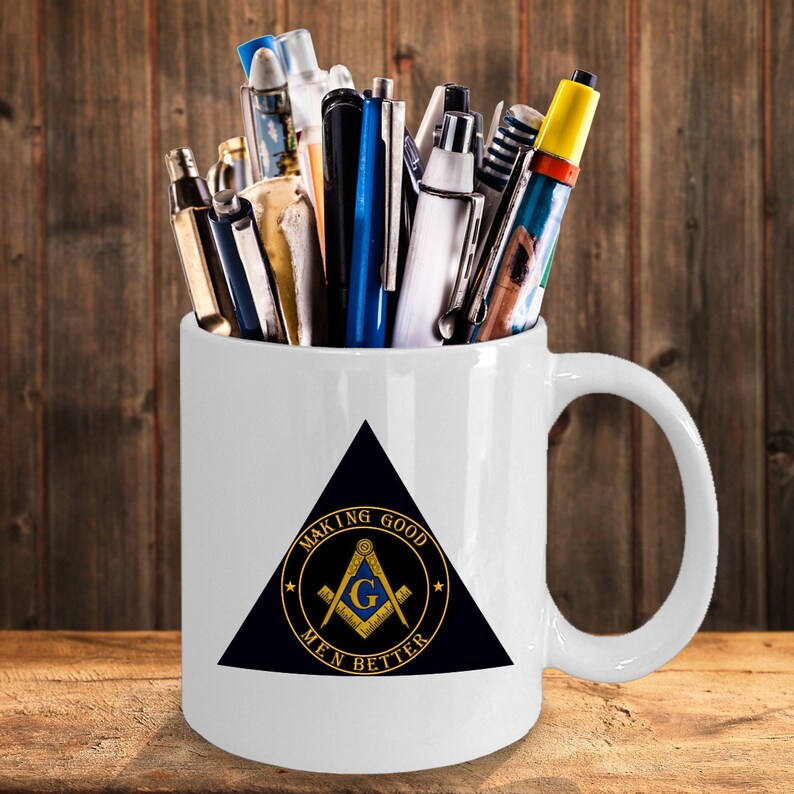 Freemason Coffee Mug Making Good Men Better Masonic Motto | Etsy