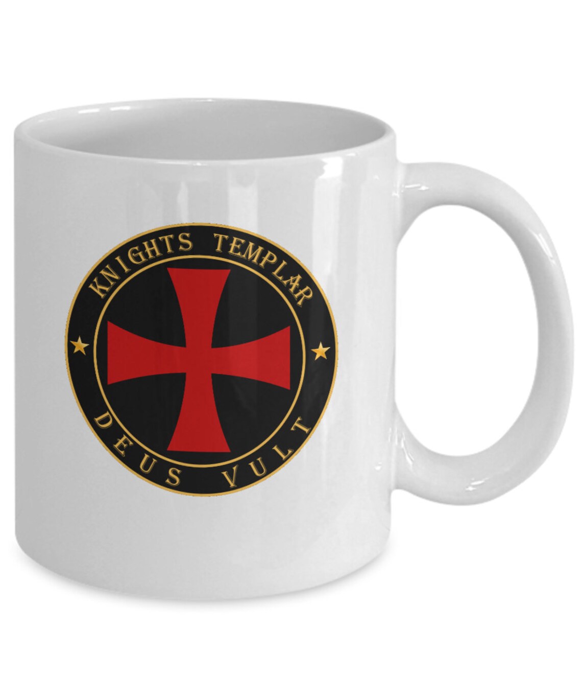 Knights Templar Coffee Mug Deus Vult God Wills It Latin - Etsy