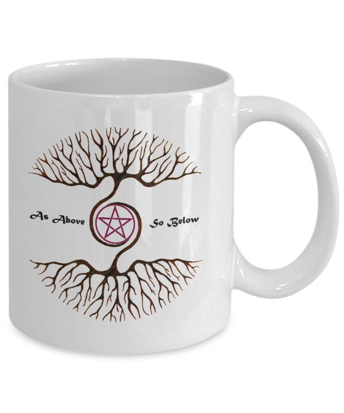 Wicca Pagan Coffee Mug - as Above so Below - Occult Paganism - Alchemy ...