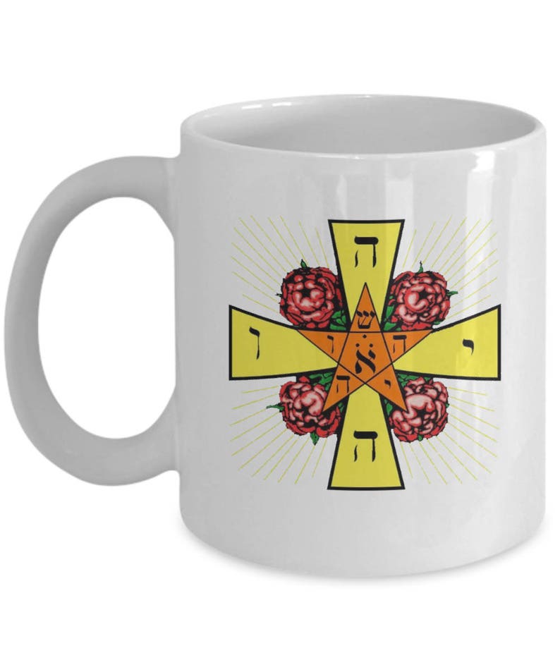 Esoteric Coffee Mug Rosicrucian Rose Cross Seal - Etsy