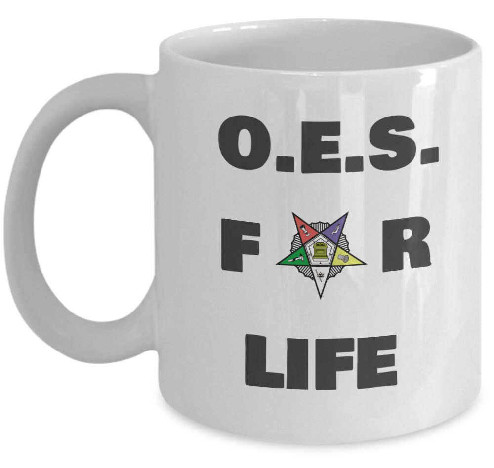 Order of the Eastern Star Mug OES for Life Oes Symbol - Etsy