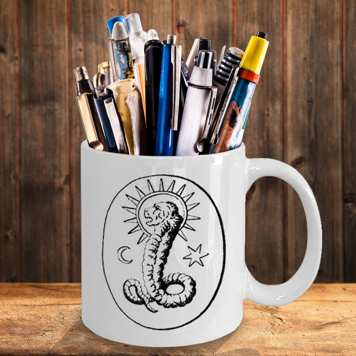 Esoteric Coffee Mug Demiurge Gnostic Lion Symbol Gnostics - Etsy