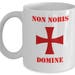 Knights Templar Coffee Mug Non Nobis Domine Cup Masonic - Etsy