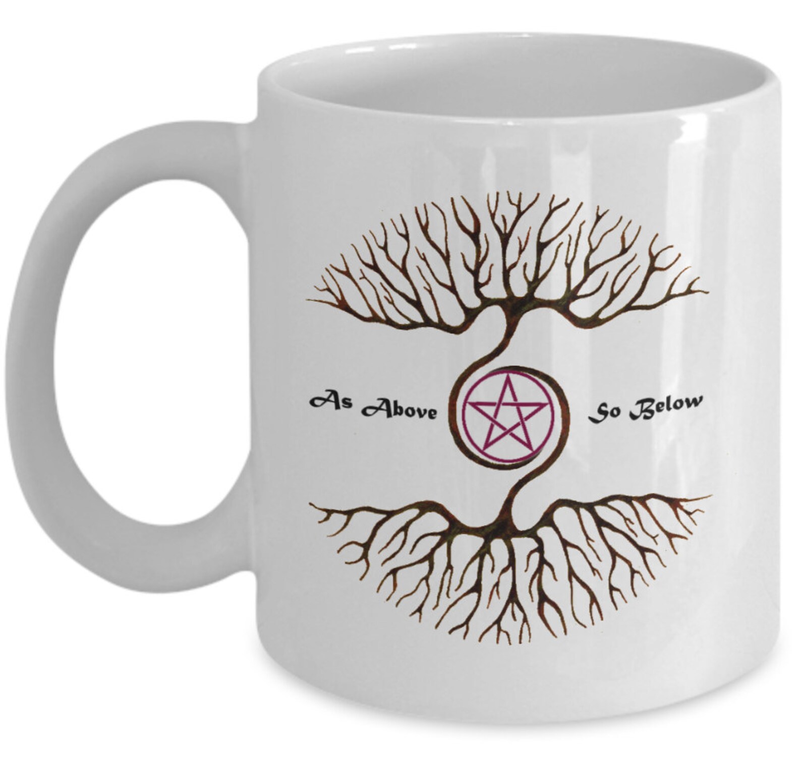 Wicca Pagan Coffee Mug - as Above so Below - Occult Paganism - Alchemy ...