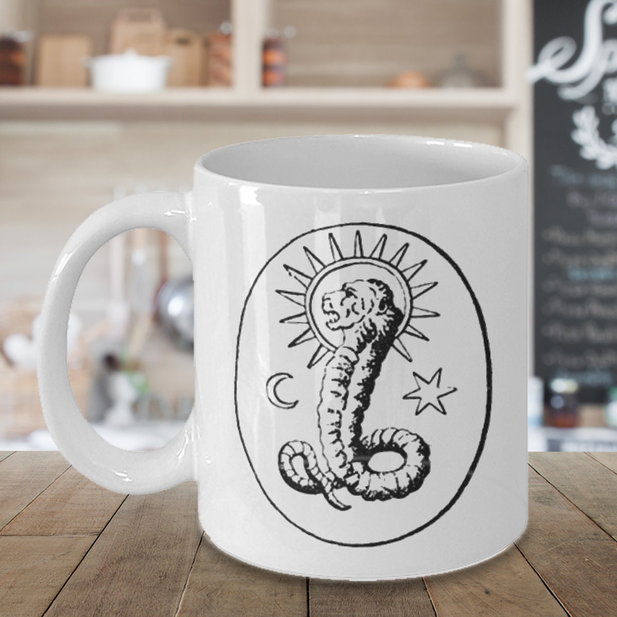 Esoteric Coffee Mug - Demiurge Gnostic Lion Symbol - Gnostics Mythology ...