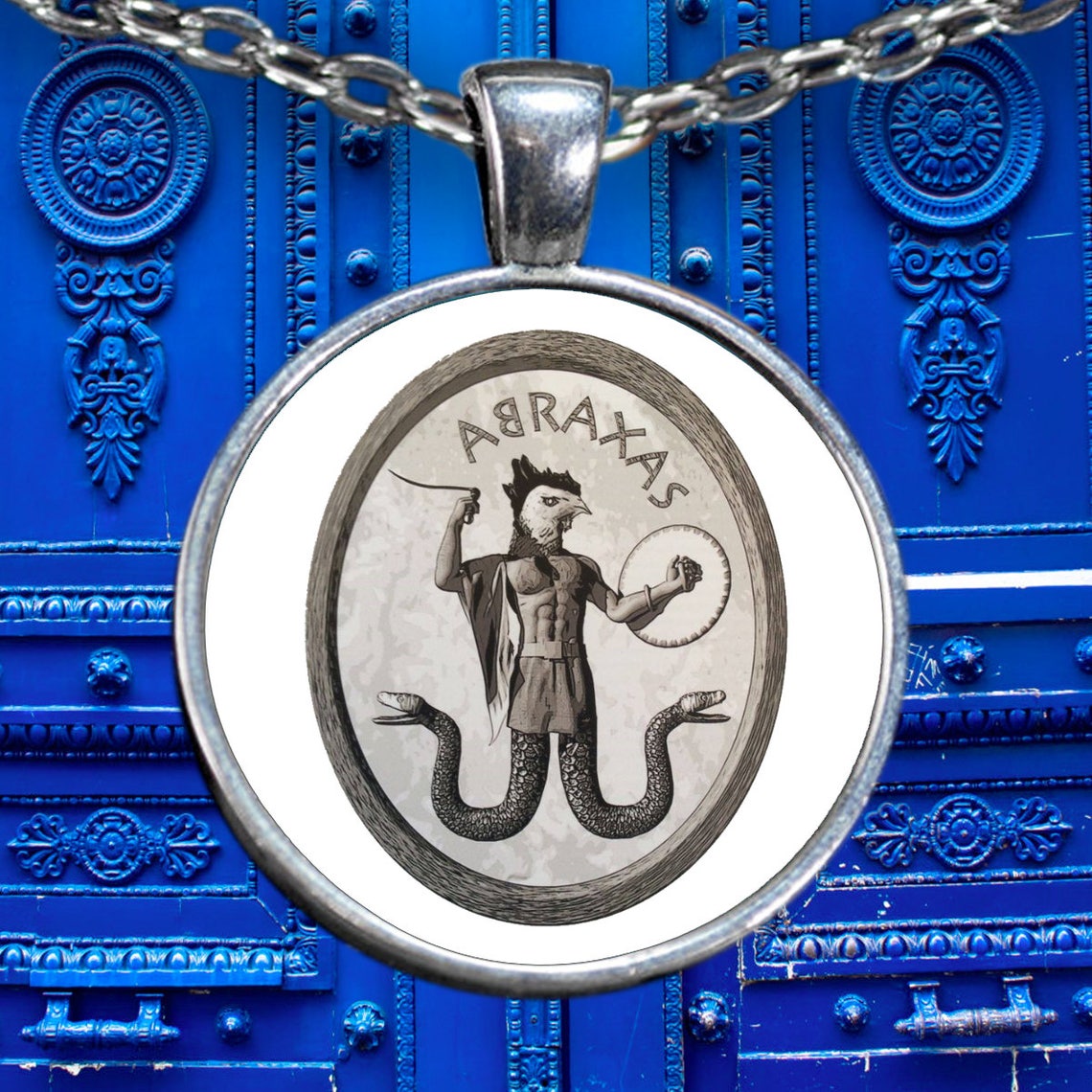 Esoteric necklace Abraxas gnostic god symbol gnosticism | Etsy