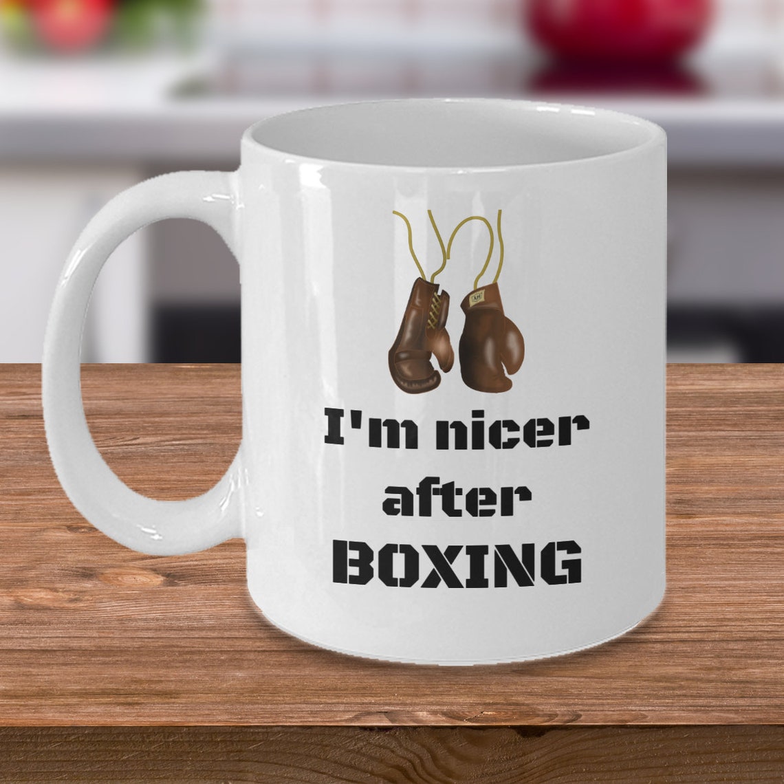 Boxing Glove Mug I'm Nicer After Boxing Funny Boxing - Etsy