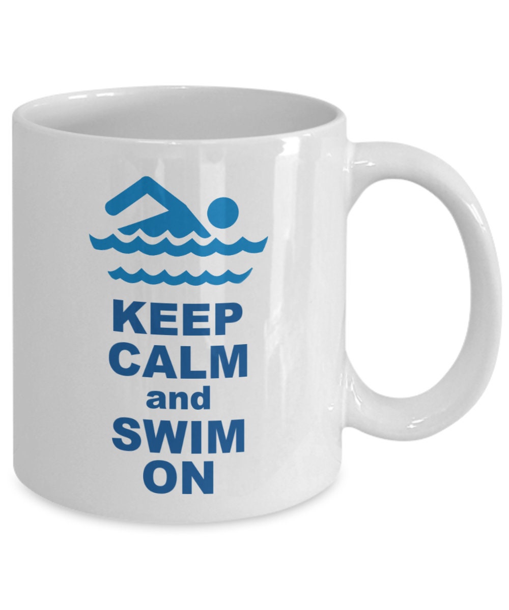 Keep Calm and Swim on Swimming Water Sports Swim Team Coffee - Etsy