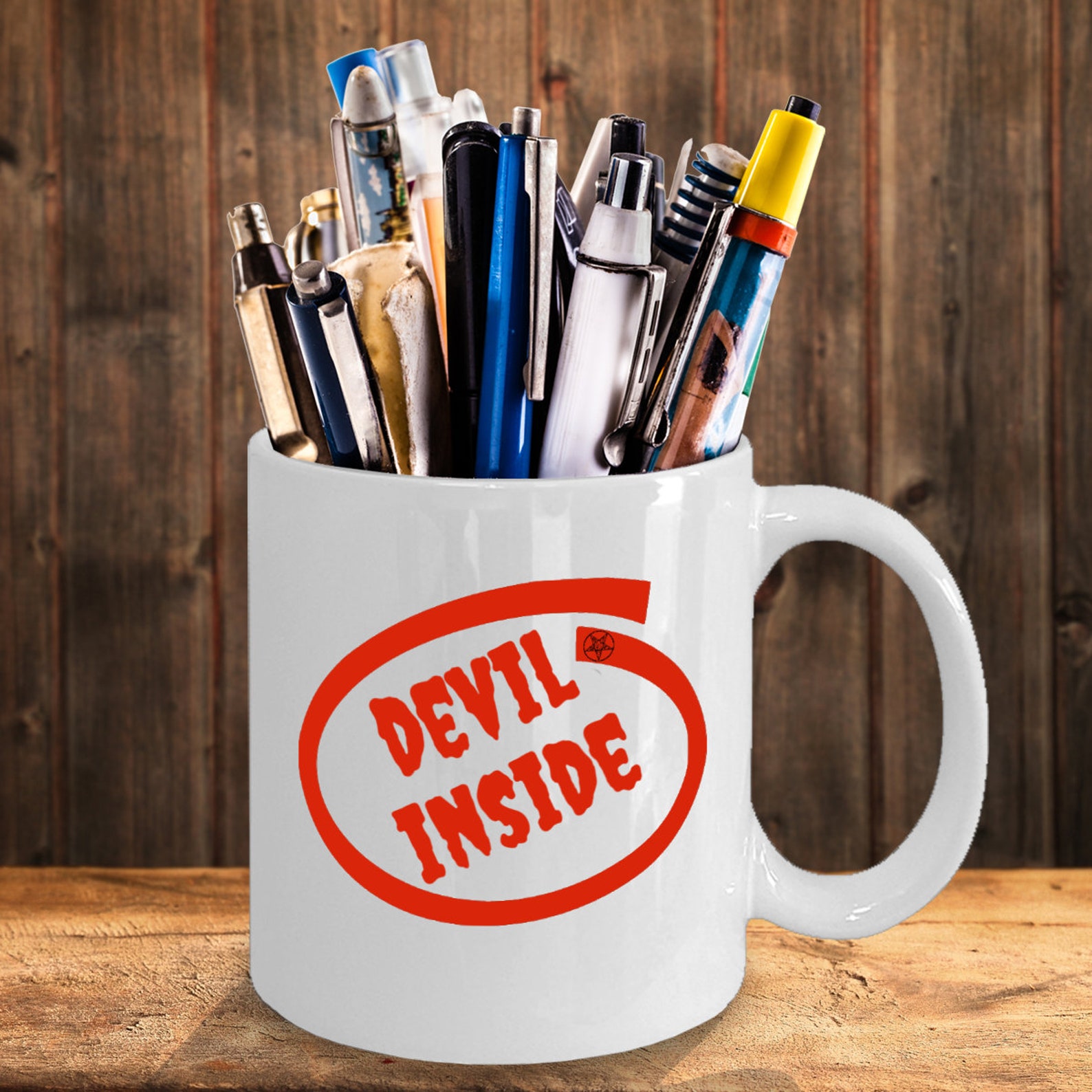 Esoteric Coffee Mug Devil Inside Funny Satanic 666 Occult | Etsy