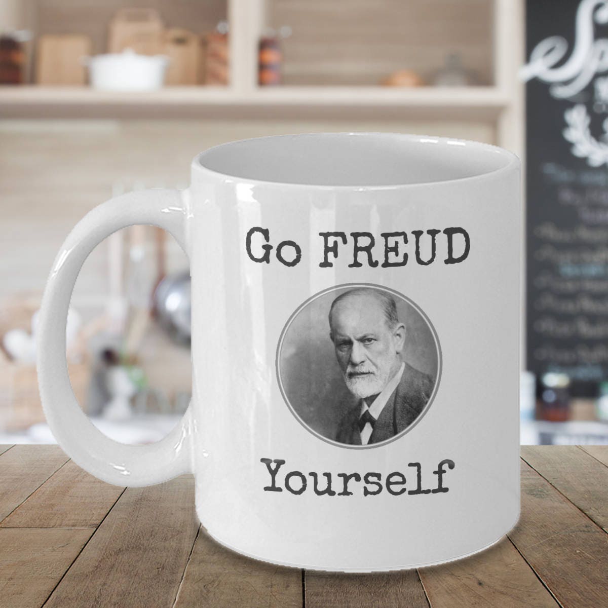 Psychology coffee mug Go Freud yourself Sigmund Freud funny | Etsy