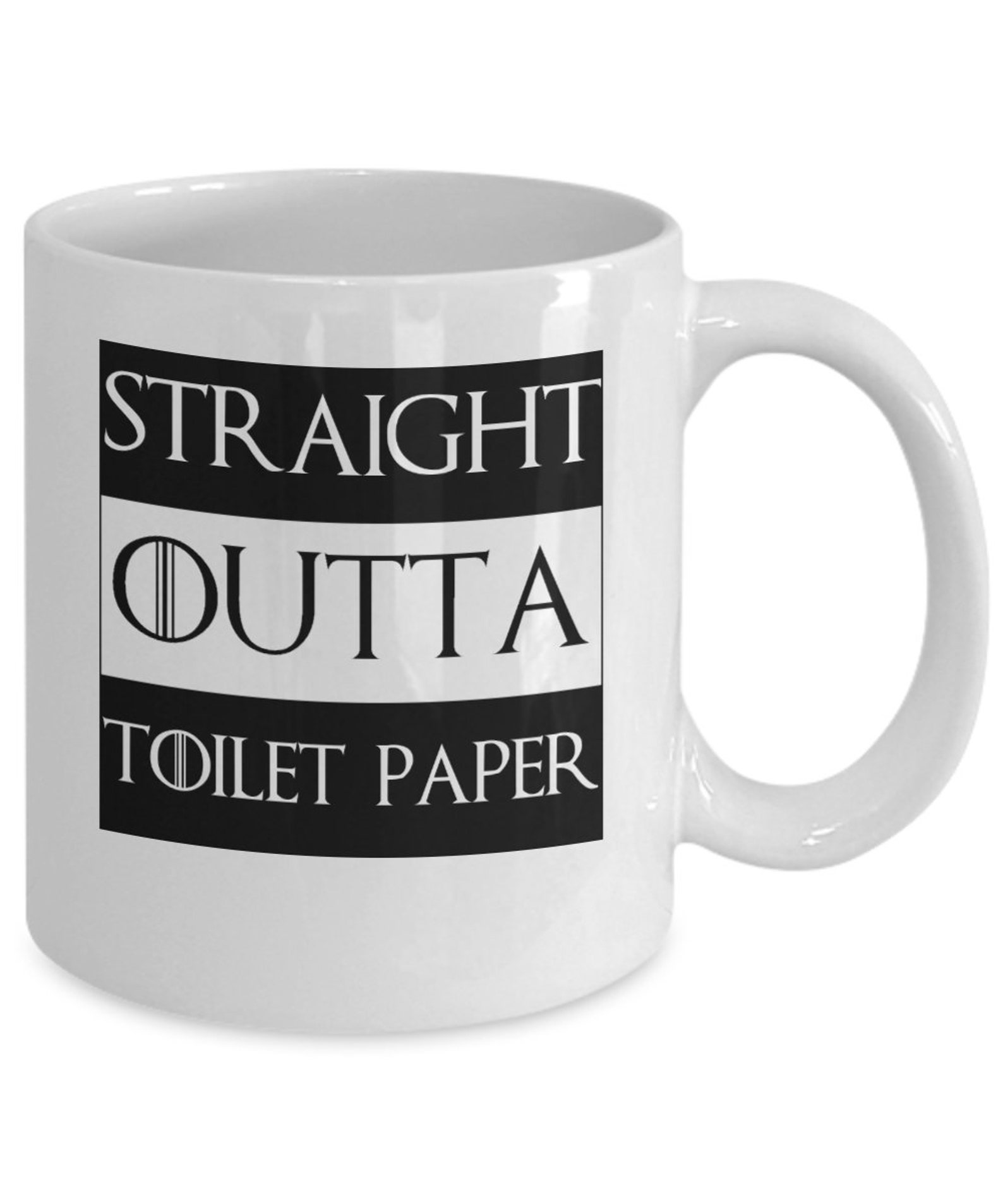 Straight Outta Toilet Paper Funny Toilet Roll Joke Mug TP - Etsy