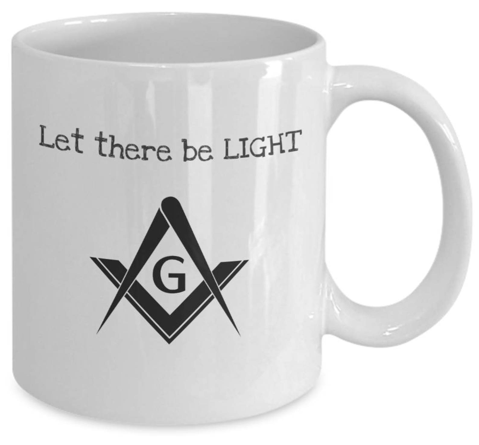 Freemason Mug Masonic Motto Let There Be Light Masonic - Etsy