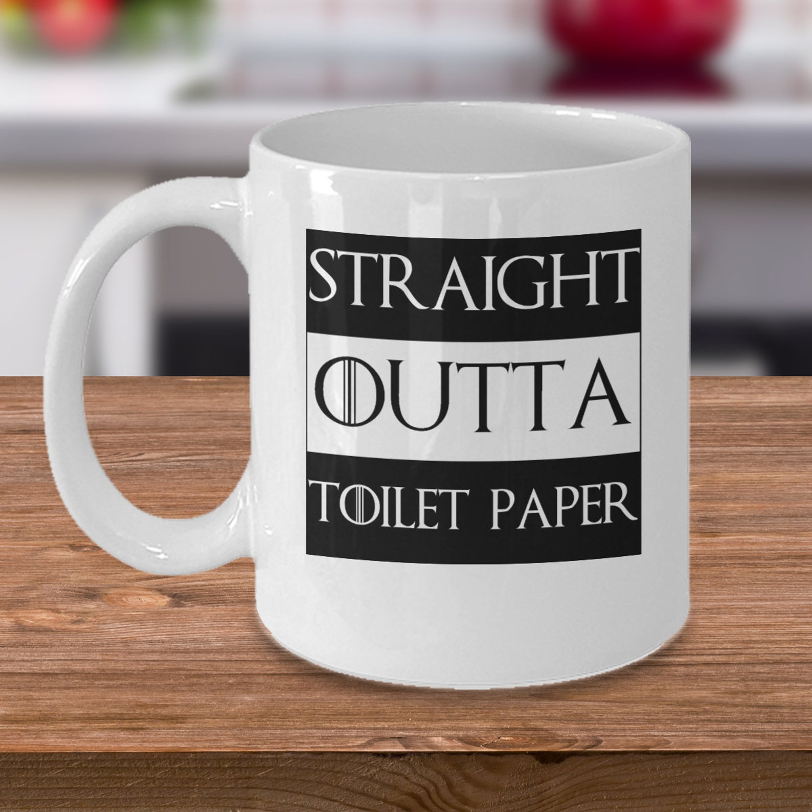 Straight Outta Toilet Paper Funny Toilet Roll Joke Mug TP | Etsy