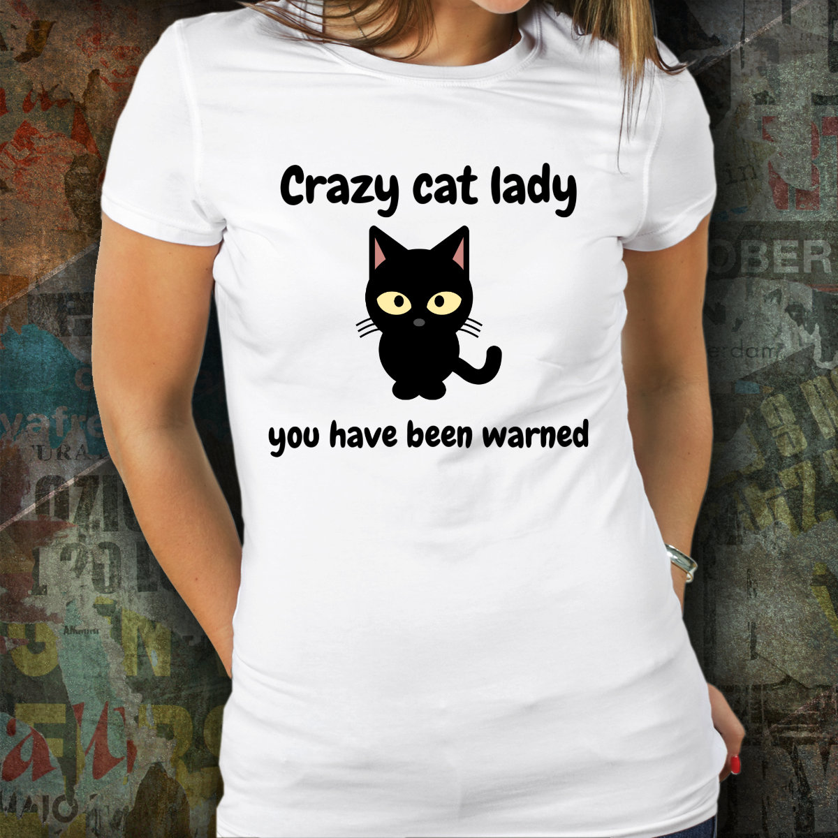 Cat Shirt Crazy Cat Lady You Have Been Warned Funny Cats | Etsy
