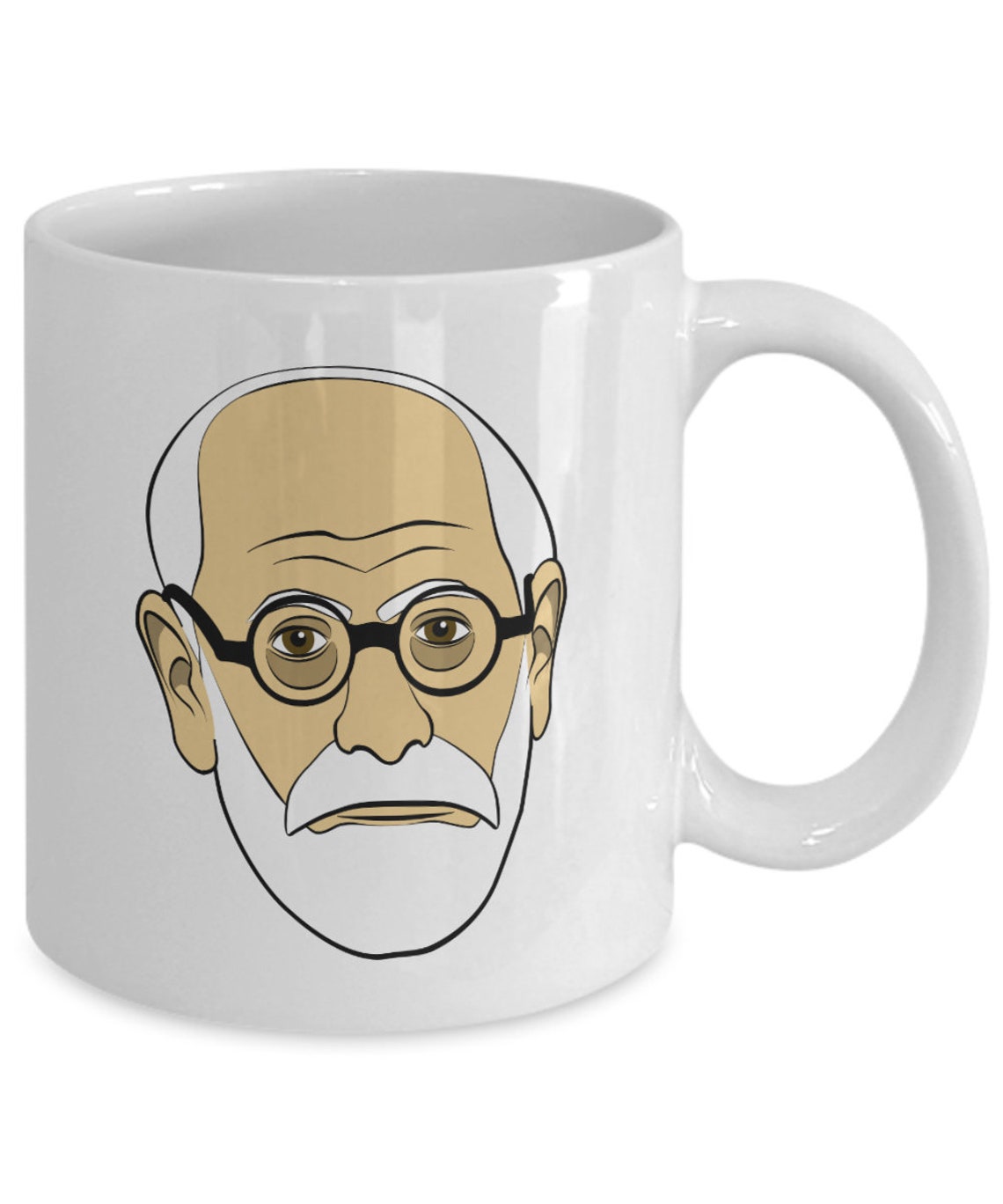 Big Giant Freud Face Psychology Coffee Mug Funny Sigmund | Etsy
