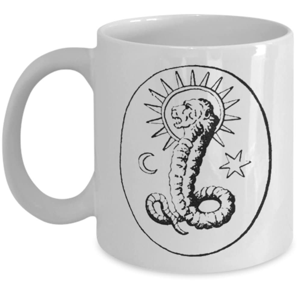 Esoteric Coffee Mug Demiurge Gnostic Lion Symbol Gnostics - Etsy