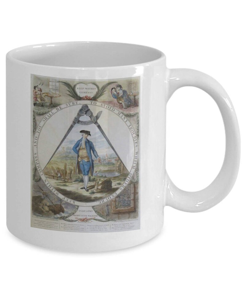 Freemason Coffee Mug Keep Within Compass Masonic Symbol - Etsy Canada