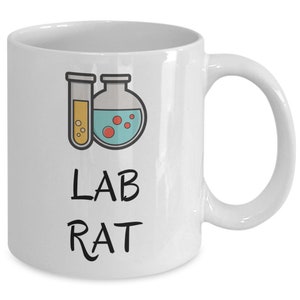 Scientist Coffee Mug - Lab Rat - Funny Laboratory Technician Colleague ...