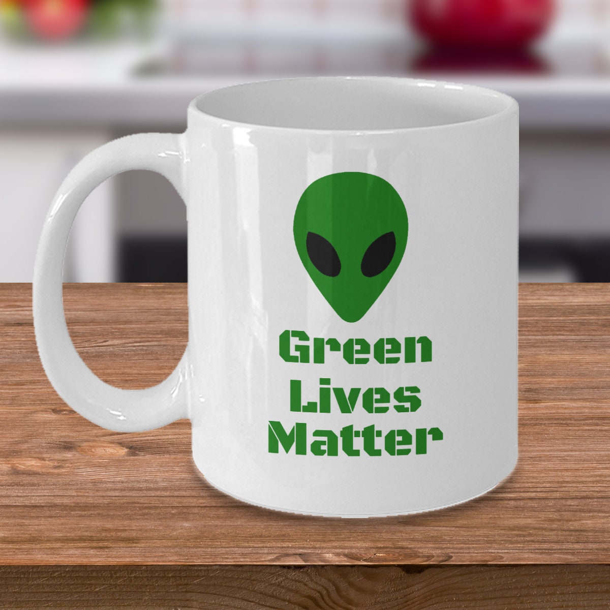 UFO Alien Coffee Mug Green Lives Matter I Believe Flying - Etsy