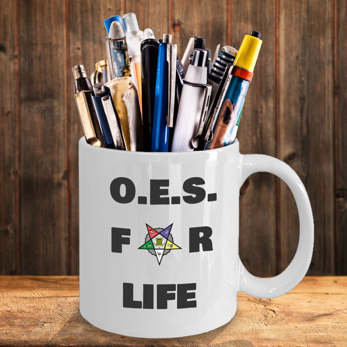 Order of the Eastern Star Mug OES for Life Oes Symbol - Etsy