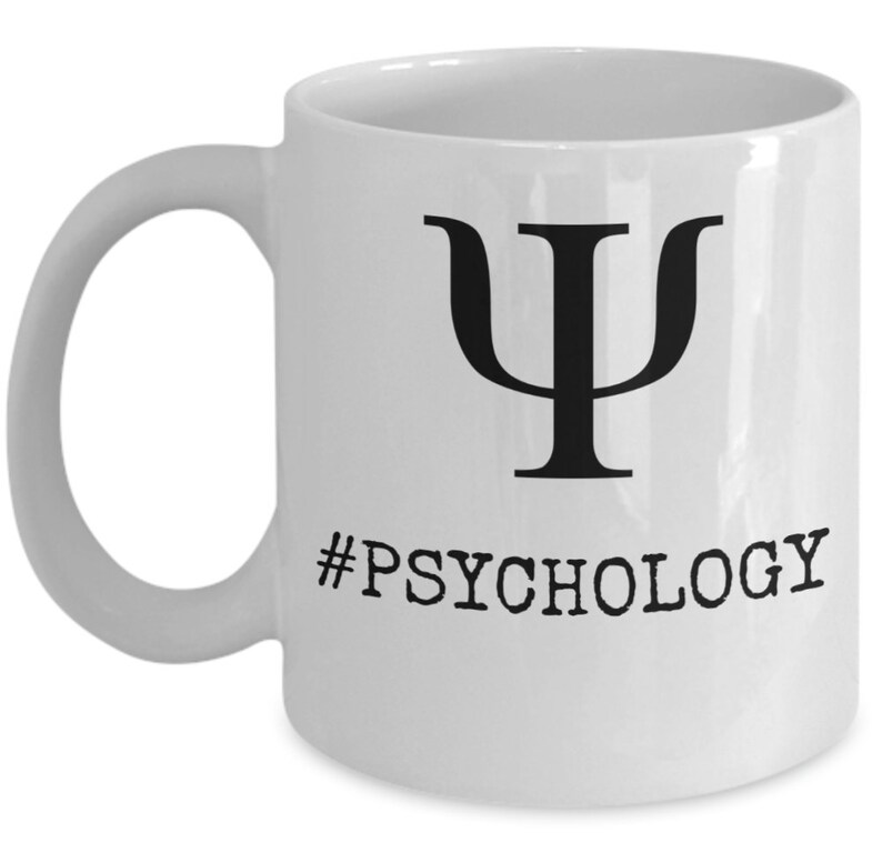 Hashtag Psychology Coffee Mug - Unique Funny Psychologist Psi Symbol ...