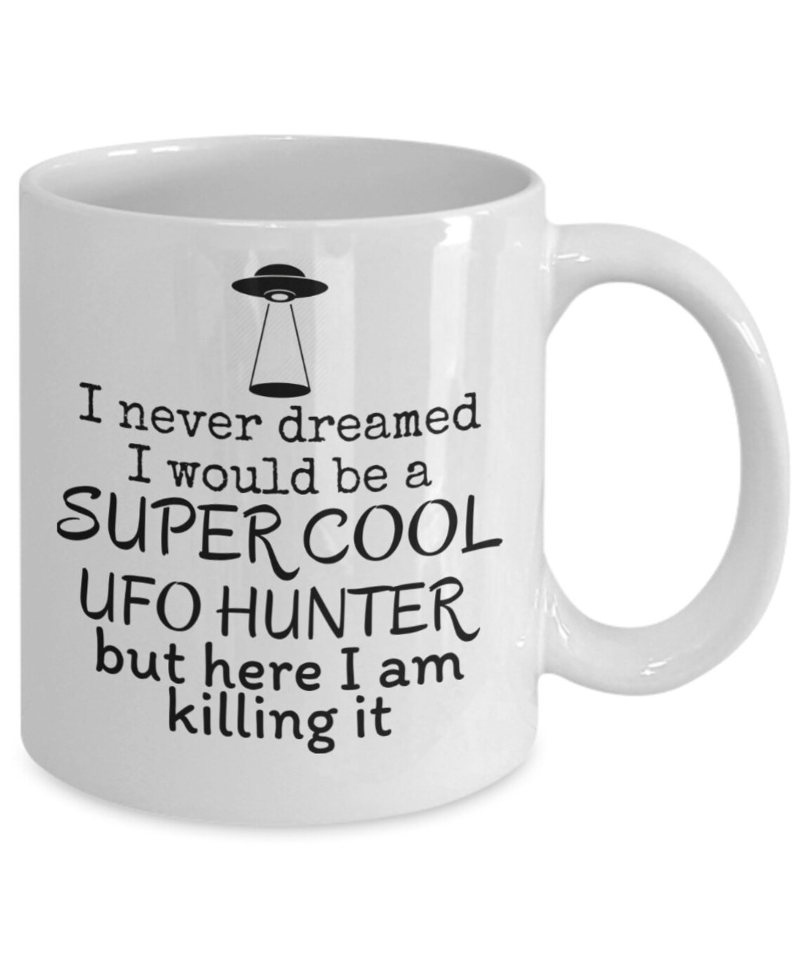 UFO Alien Coffee Mug Super Cool UFO Hunter Aliens - Etsy