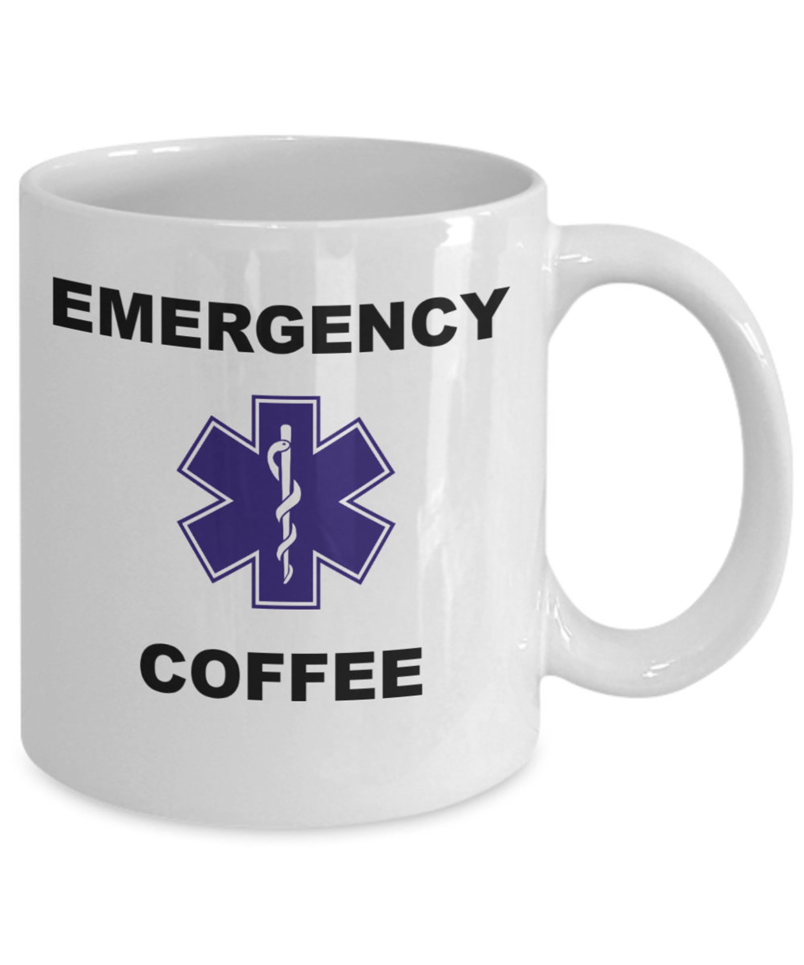 Emergency Coffee Mug - Funny Paramedic ER Emergency Room Gift - Medical ...