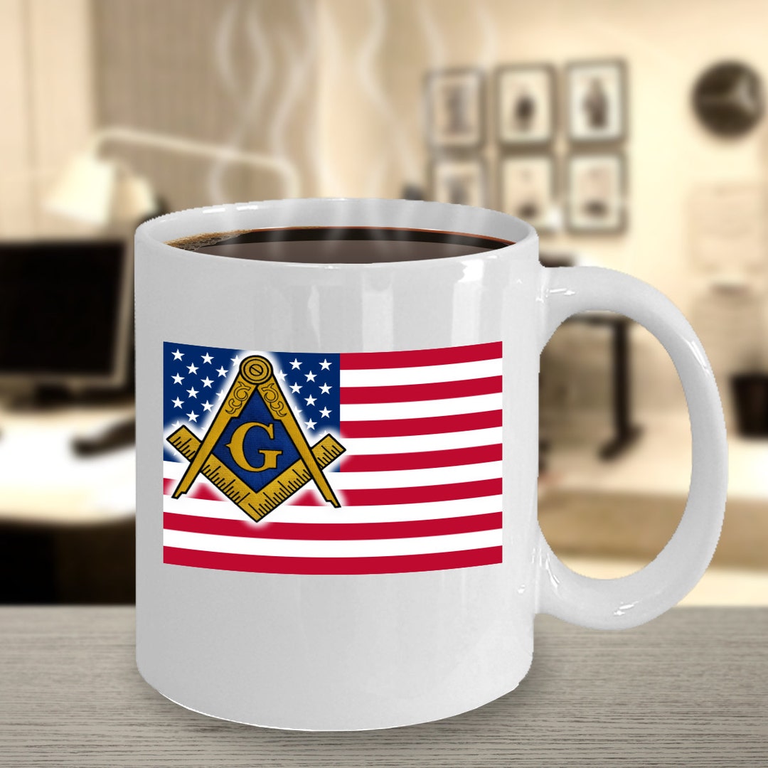 Freemason Coffee Mug - USA Masonic Cup - Masonic Gifts - Etsy