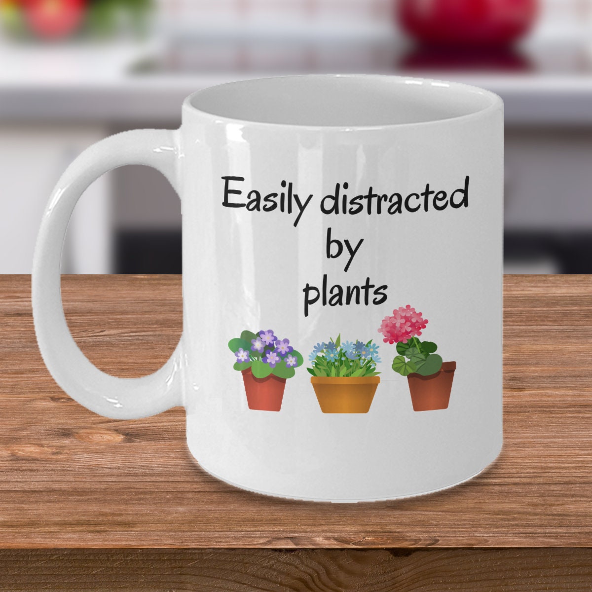 Plant Mug - Easily Distracted by Plants - Plant Lady - Plant Lover Mug ...