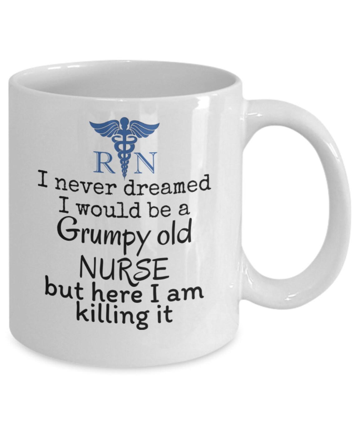 Grumpy Old Nurse Funny Registered Nurse Coffee Mug Nurses - Etsy