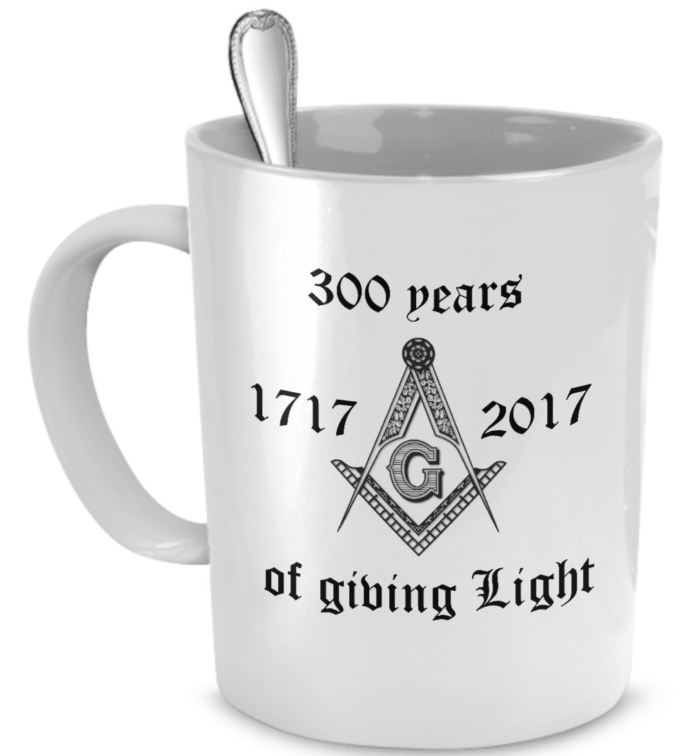 Freemason Coffee Mug 300 Years of Freemasonry Cup Masonic - Etsy