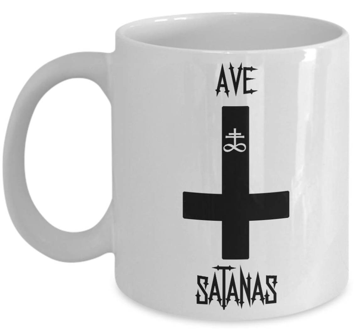 Occult Mug AVE Satanas Hail Satan Satan Ritual Satan - Etsy