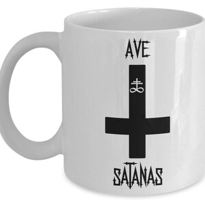 Occult Mug - AVE Satanas - Hail Satan - Satan Ritual - Satan Mug ...