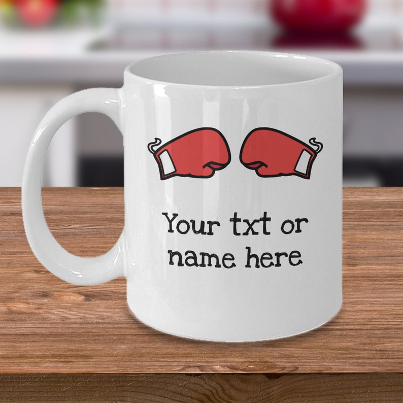 Custom Boxing Gloves Themed Mug Personalized Boxer Gift for | Etsy