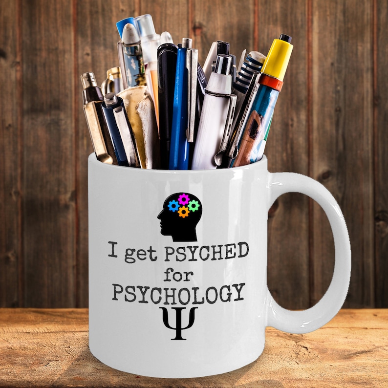 Psychology Coffee Mug I Get Psyched for Psychology | Etsy