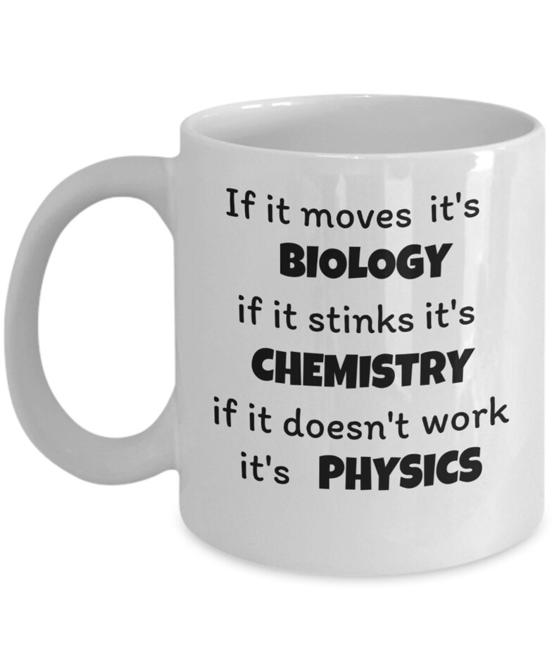 Funny Science definition coffee mug Biology chemistry | Etsy